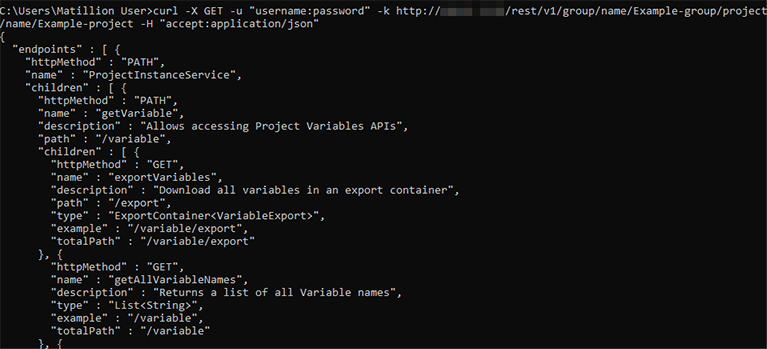 Getting Started With CURL Matillion API